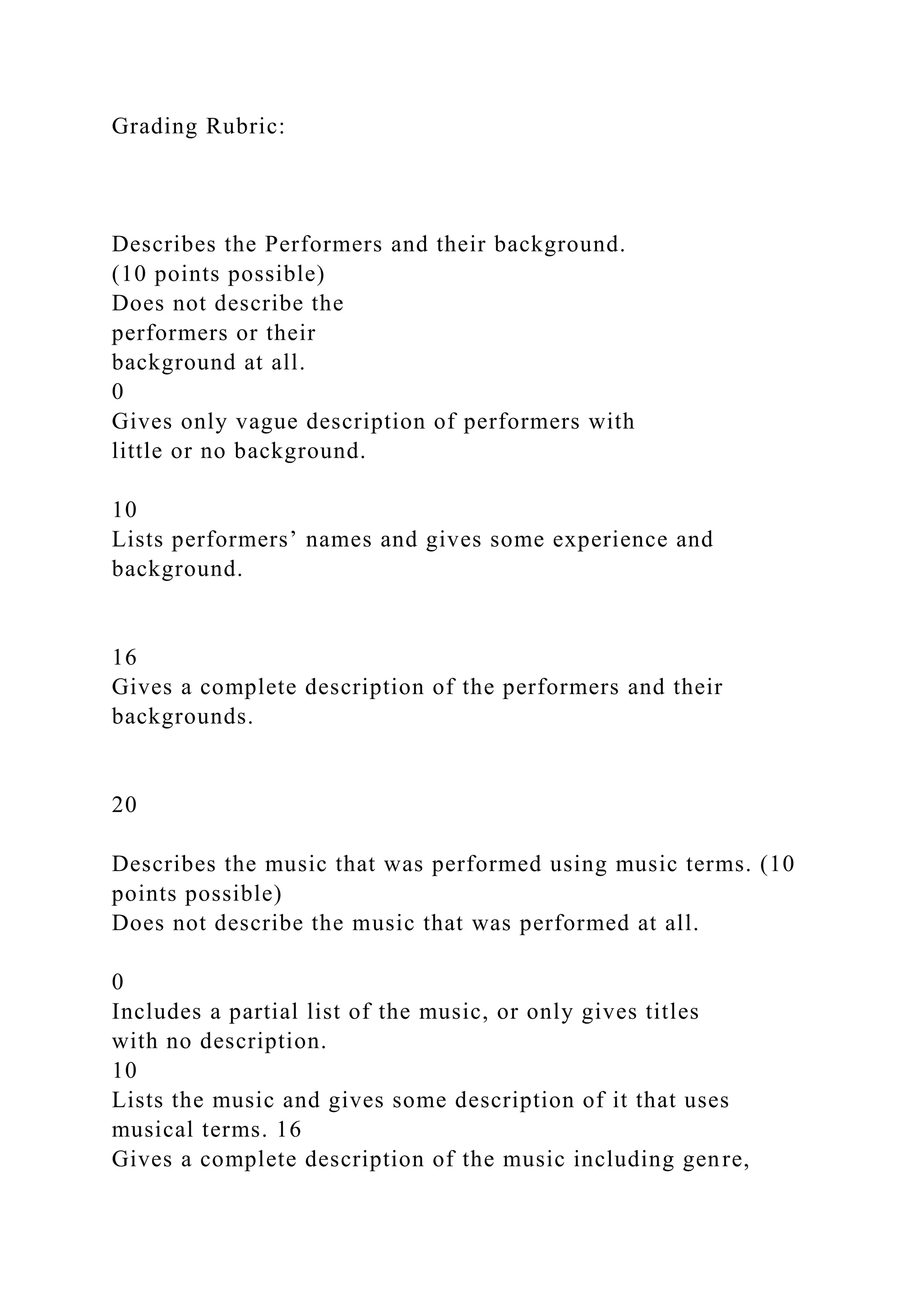 MUS 110CL Concert Critique Guidelines and Rubric A.docx