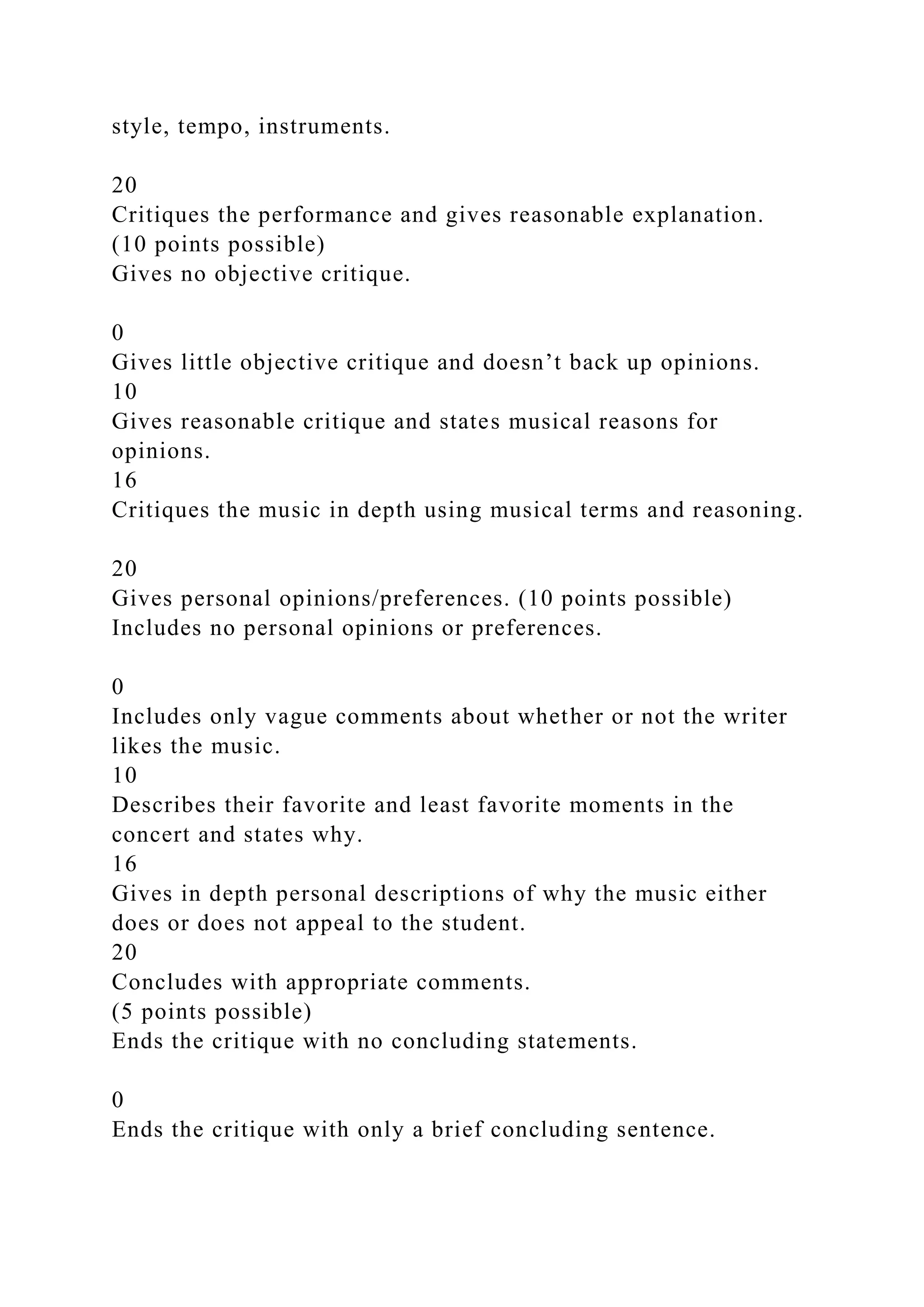 MUS 110CL Concert Critique Guidelines and Rubric A.docx