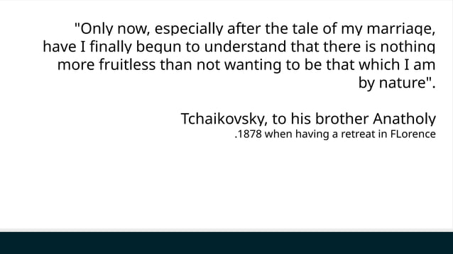 Pyotr Ilyich Tchaikovsky (1840-1893) Overly sentimental or a composer ...