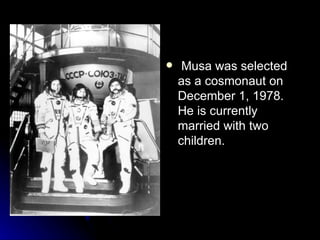 Musa Manarov, | PPT