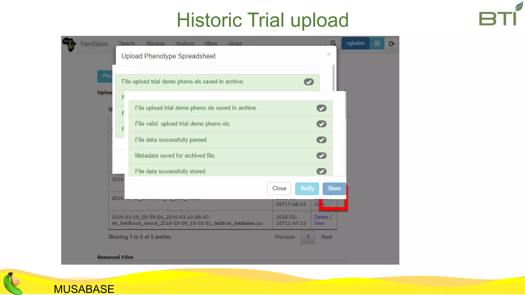 Musa base phenotyping workflow demo | PPTX