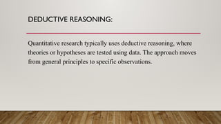 Research methodology .Quantitative Research Methodologypptx | PPTX
