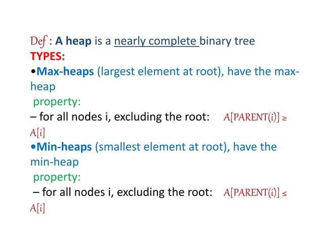Heap Sort Algorithm | PPTX | Science
