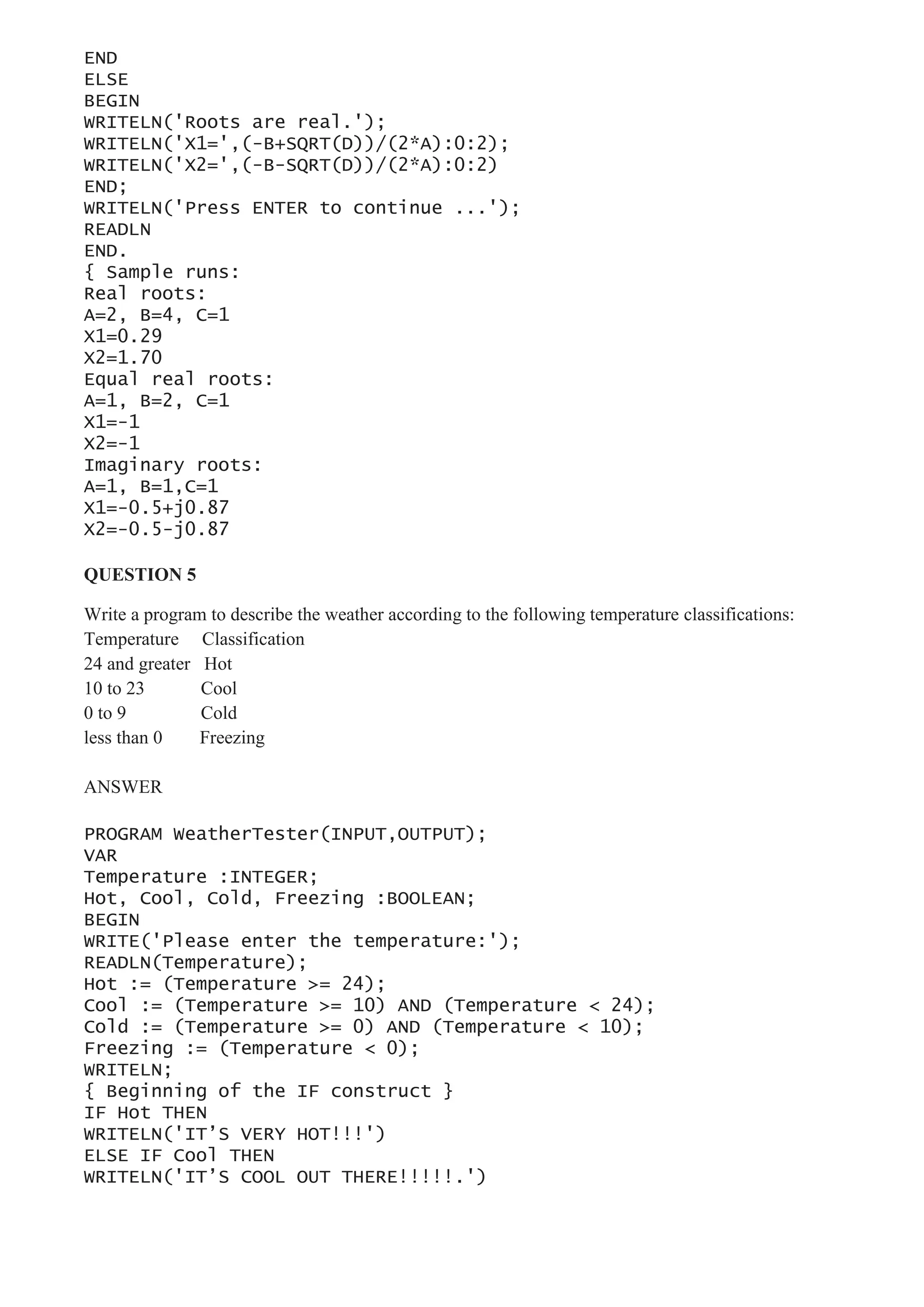 Basics Of Computer Programming Take Home Assignment 2018 Pdf Programming Languages Computing
