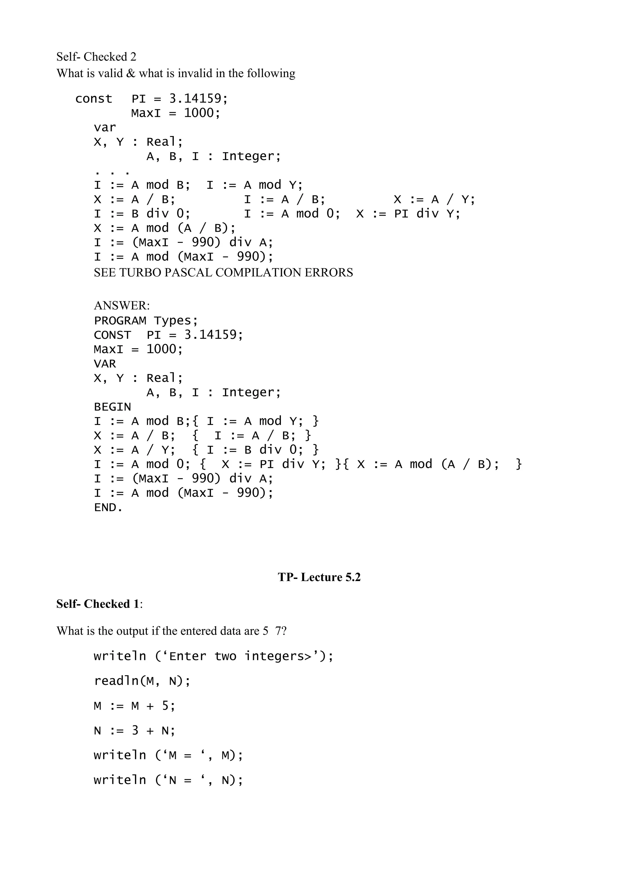 Basics Of Computer Programming Take Home Assignment 2018 Pdf Programming Languages Computing