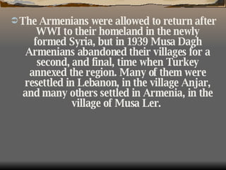 40Days of Musa Dagh | PPT | Africa Travel | Travel Locations