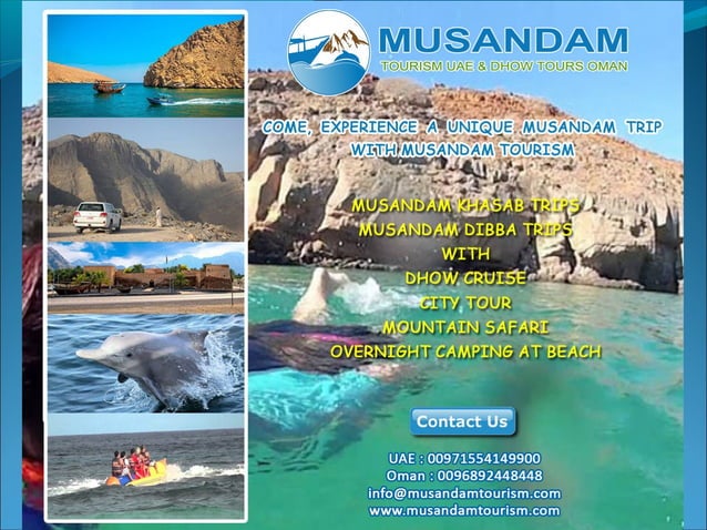Musandam tour packages in sharjah | PPT