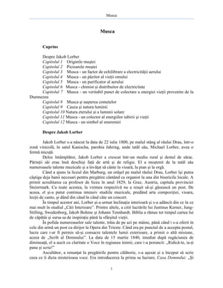 Musca - Dicteu Divin prin Jakob Lorber | PDF