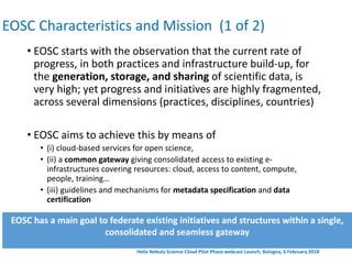 EOSC in practice - Silvana Muscella (chair EOSC HLEG) | PDF