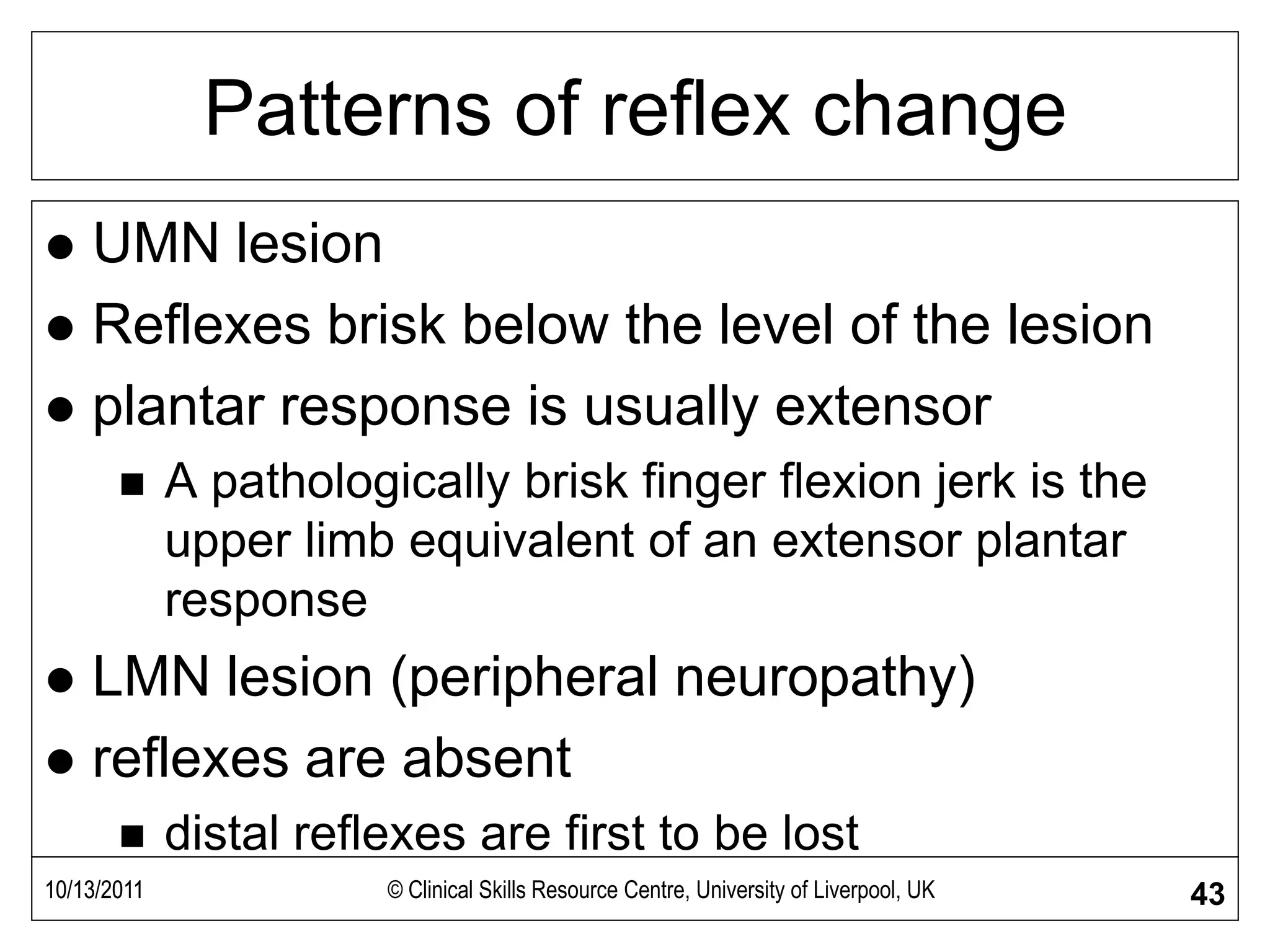 Muscle Power and Tone Examination | PDF