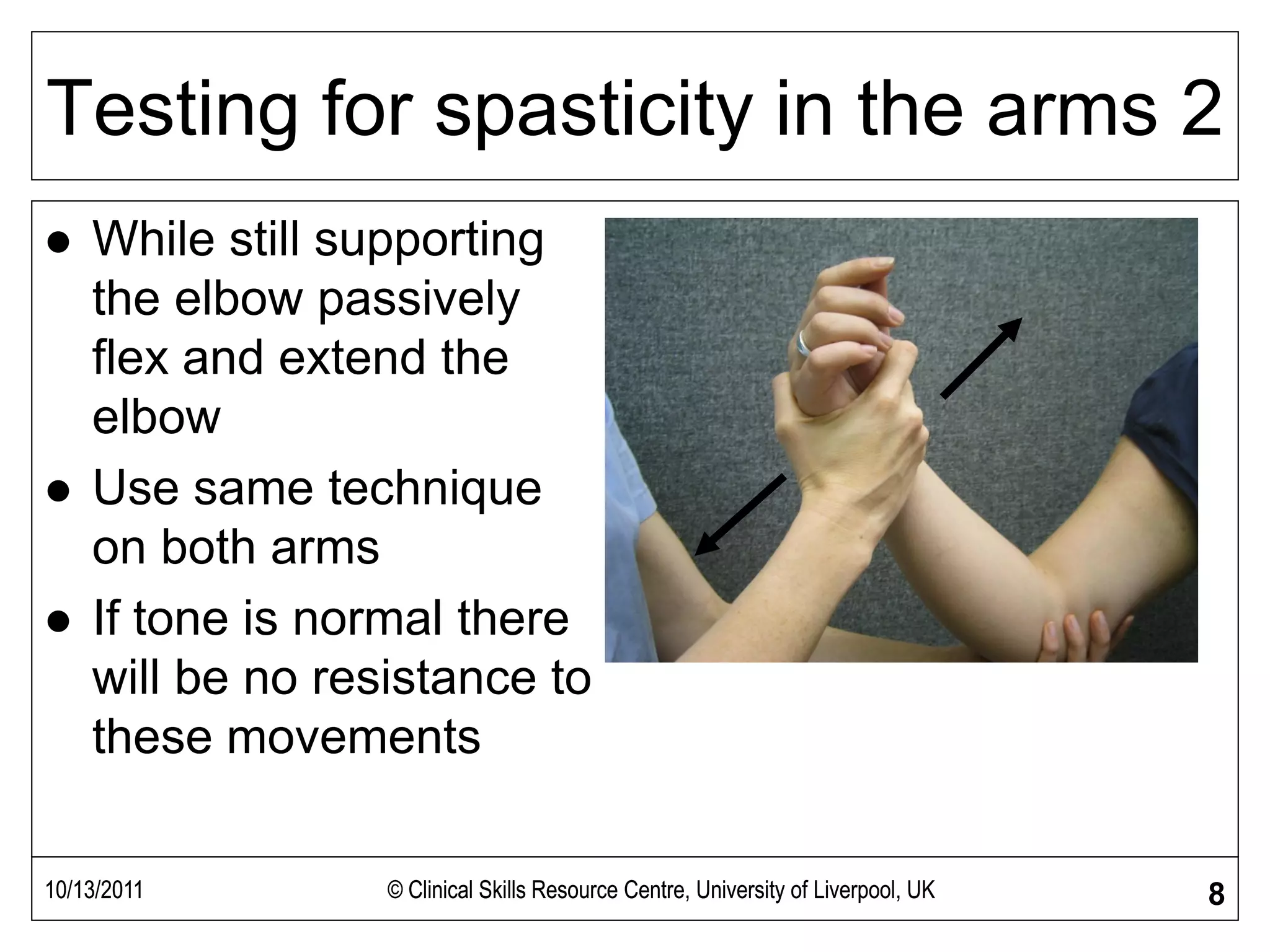 Muscle Power and Tone Examination | PDF