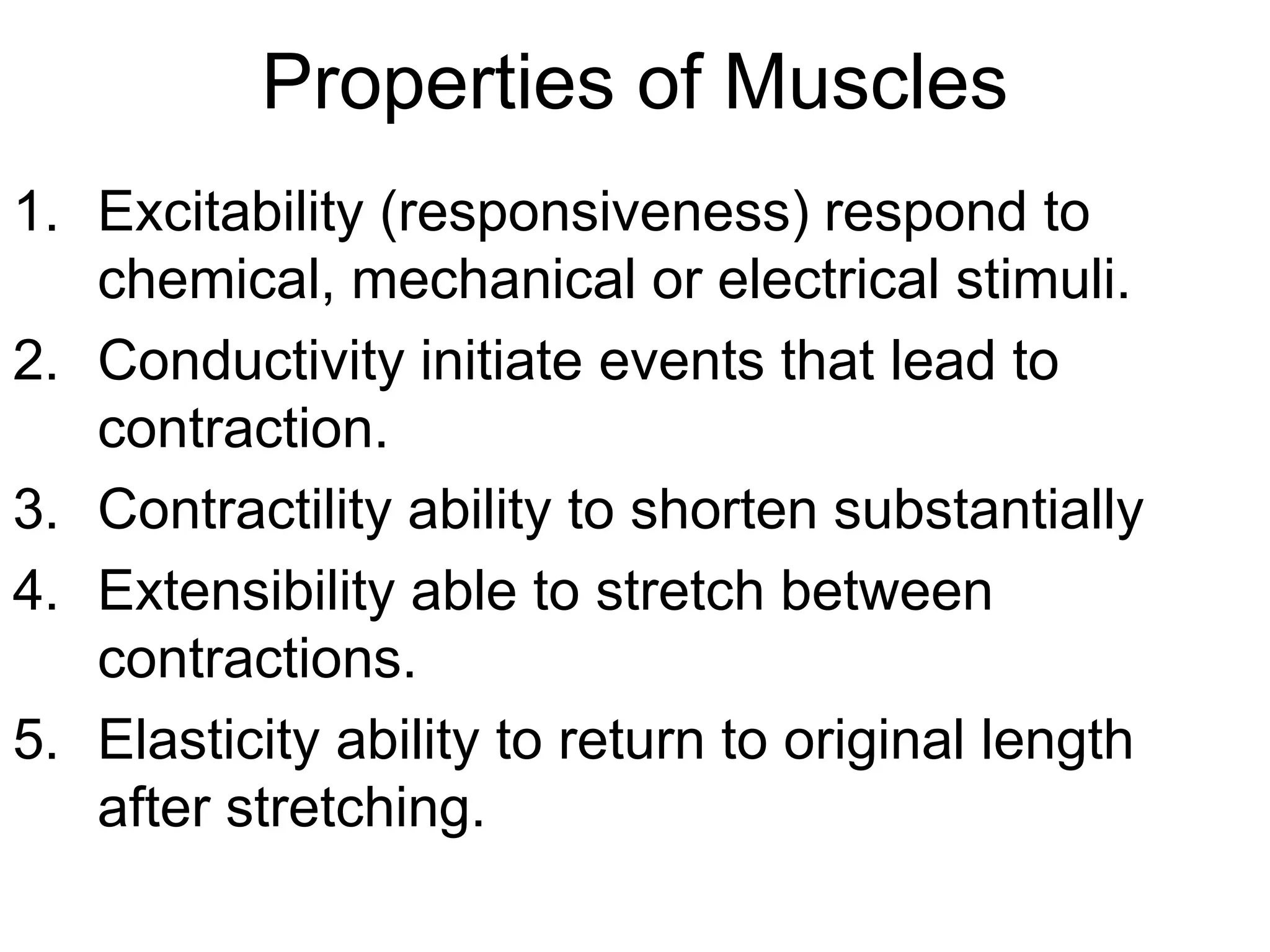 Muscle BSC ZOOLOGY, FUNCTIONS, PROPERTIES, TYPES | PPTX