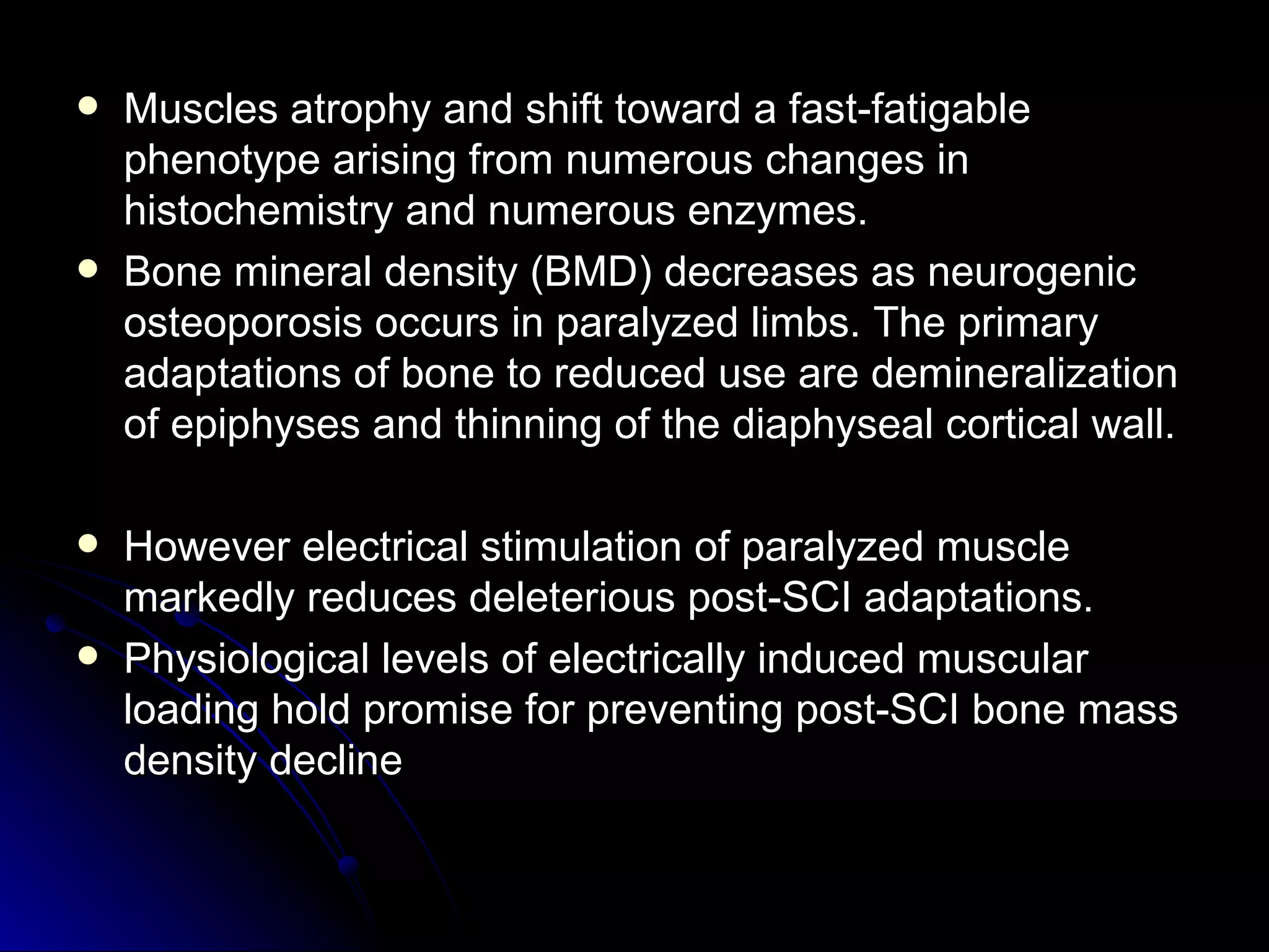 Muscle and bone plasticity after spinal cord injury | PPT
