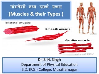 Muscle and its types by Dr. S. N. Singh | PPT
