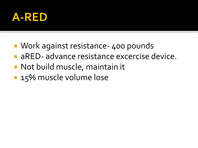 Muscle Atrophy on Astronauts | PPT
