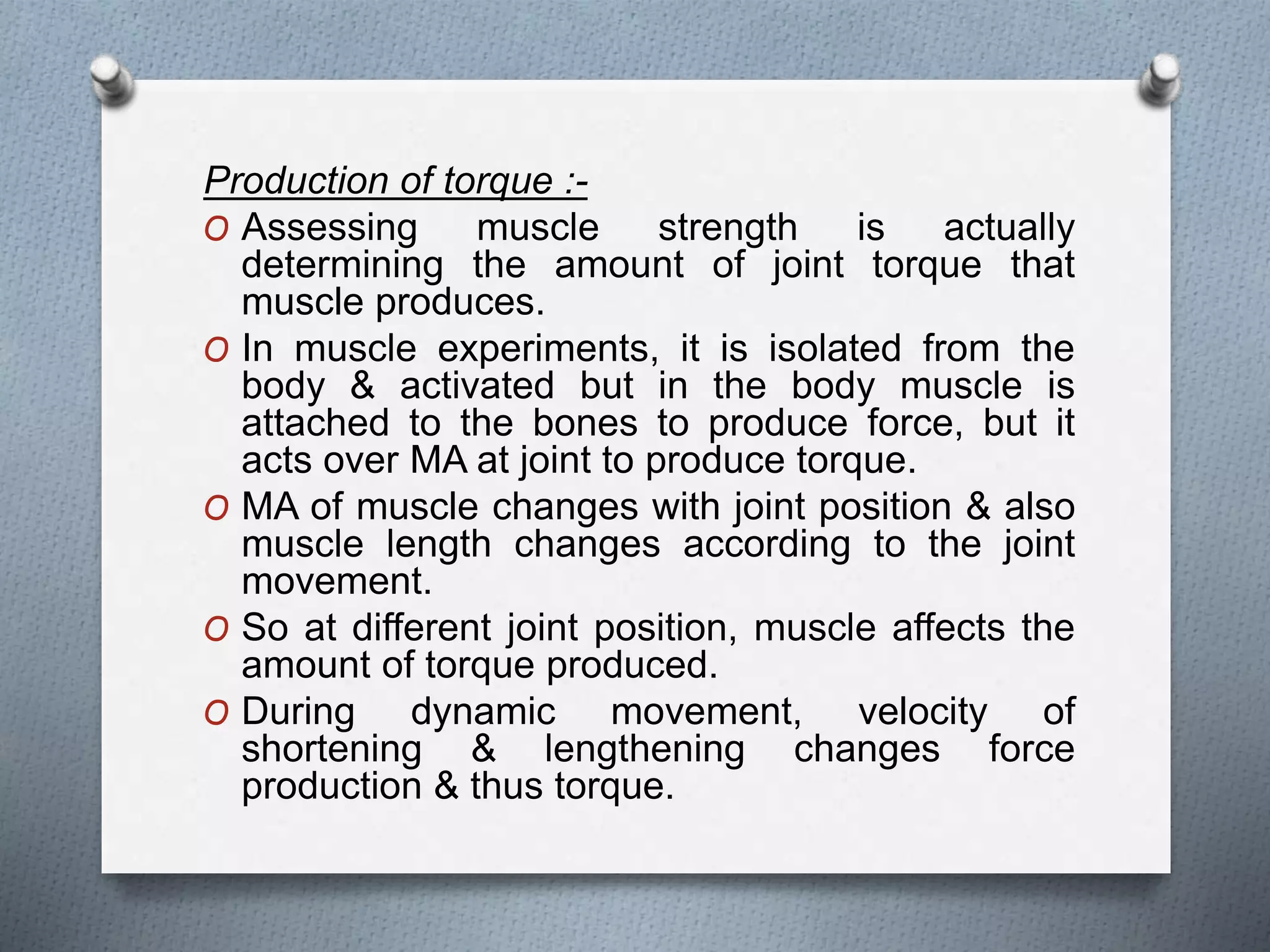 Muscle biomechanics | PPTX