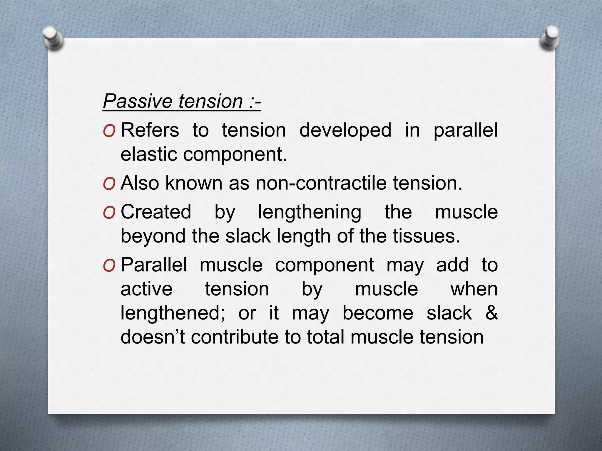 Muscle biomechanics | PPTX