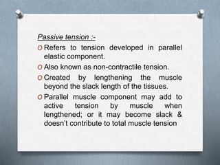 Muscle biomechanics | PPTX