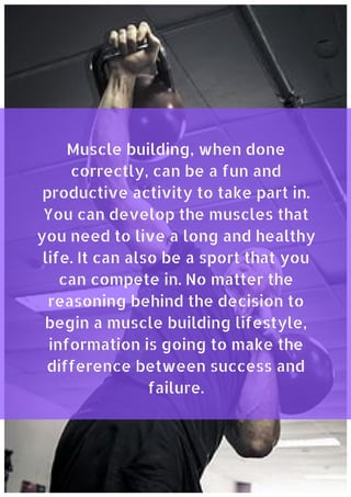 Muscle Building Tips For Men Over The Age Of 60 | PDF