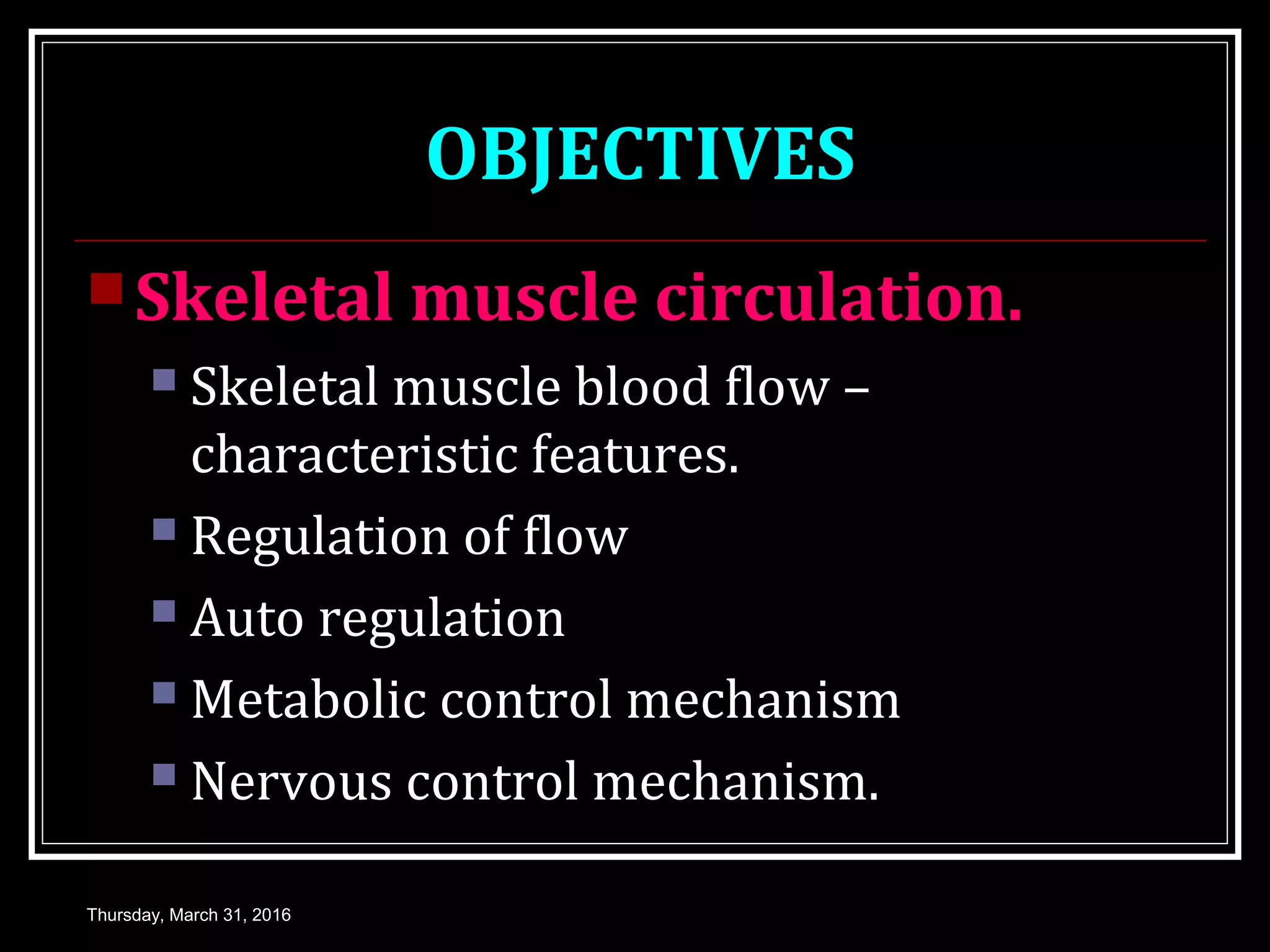 Muscle circulation | PPT