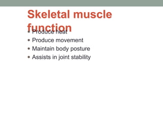 Muscle contraction | PPTX