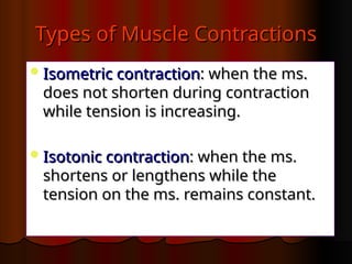 muscle contraction.PPT for seminar of msc | PPT