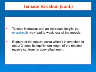 muscle contraction.PPT for seminar of msc | PPT
