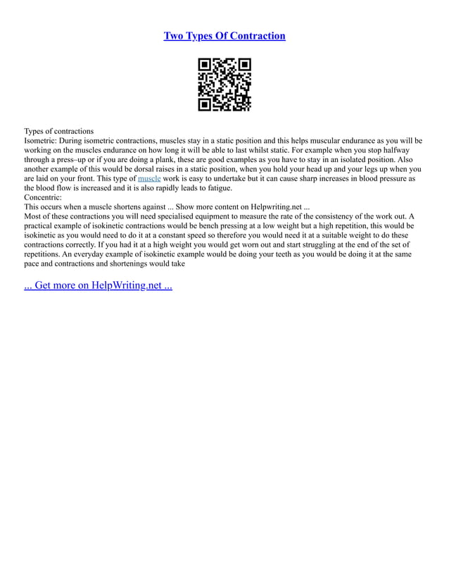 Muscle Contraction Lab | PDF