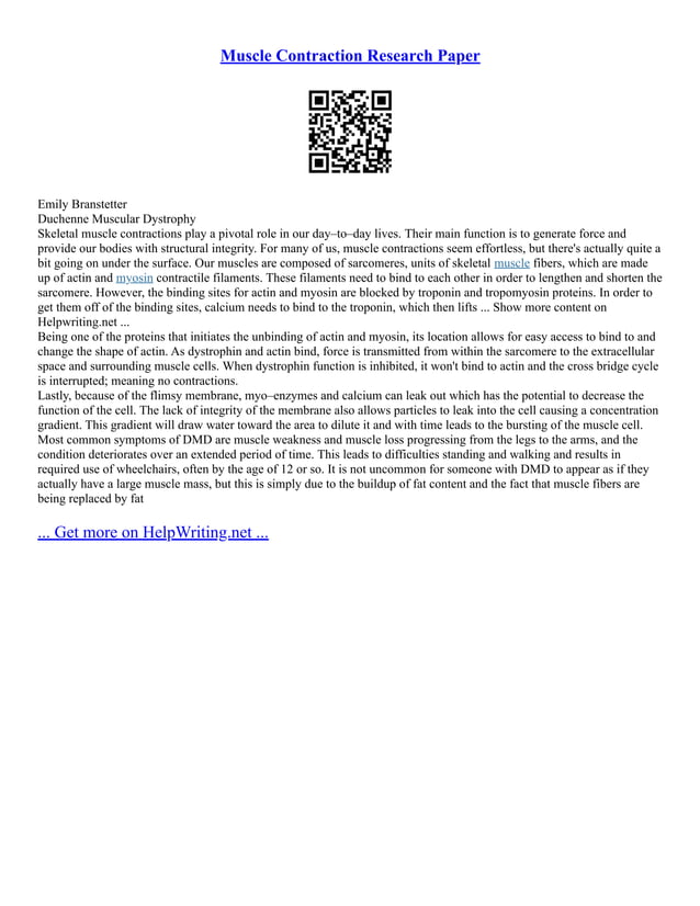 Muscle Contraction Lab | PDF