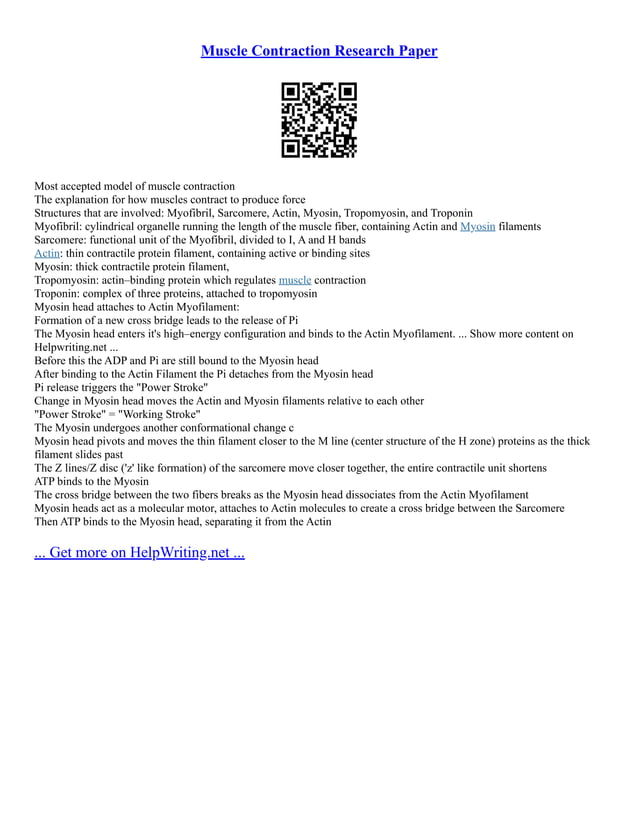 Muscle Contraction Lab | PDF