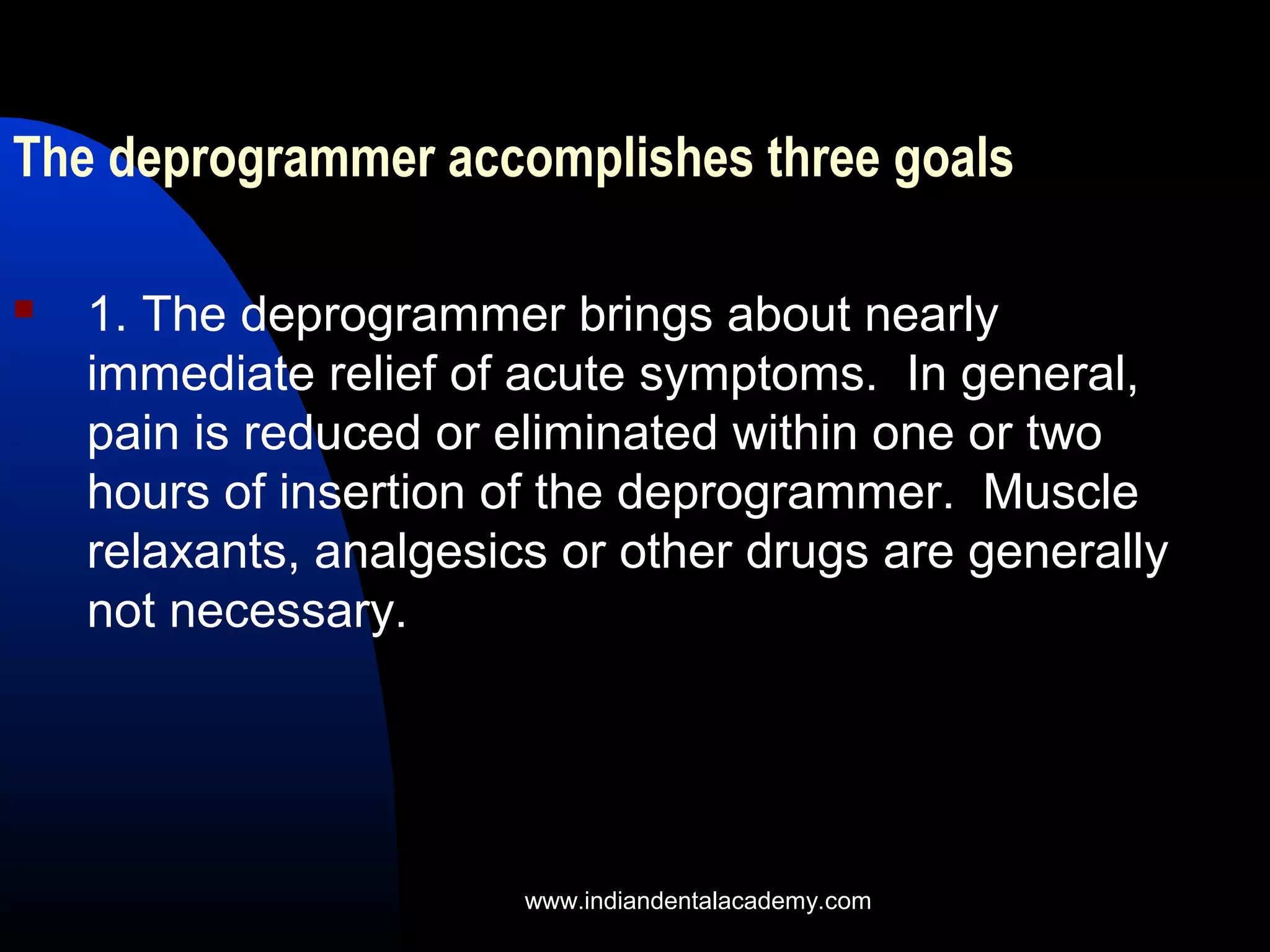 Muscle deprogramming /certified fixed orthodontic courses by Indian ...