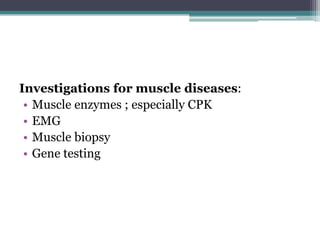 classify muscle diseases • To know some types of hereditary and ...