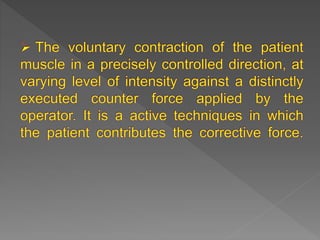 Muscle energy technique | PPTX