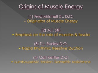 Muscle energy technique | PPTX