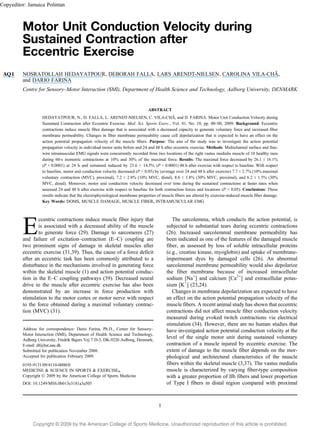 Motor Unit Conduction Velocity During Sustained Contraction Of The ...