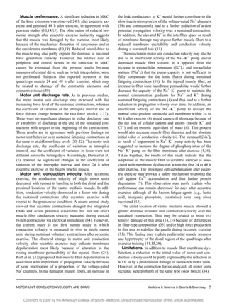 Motor Unit Conduction Velocity During Sustained Contraction Of The ...