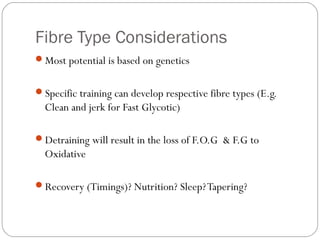 Muscle fibre types | PPT