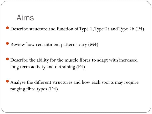 Muscle fibre types | PPT