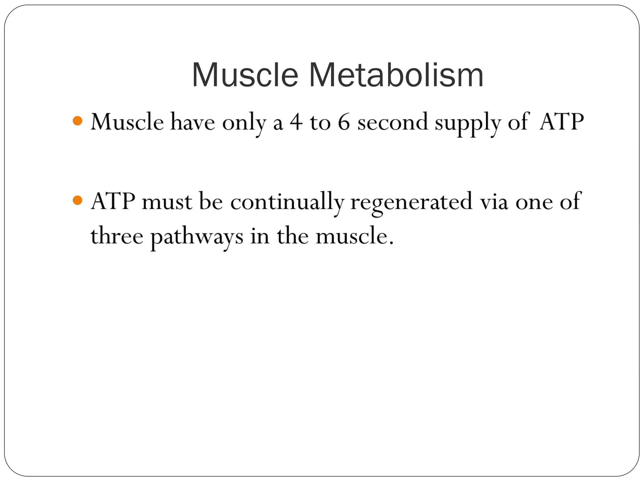 Muscle Metabolism for nursing students.ppt | Endocrine and Metabolic ...
