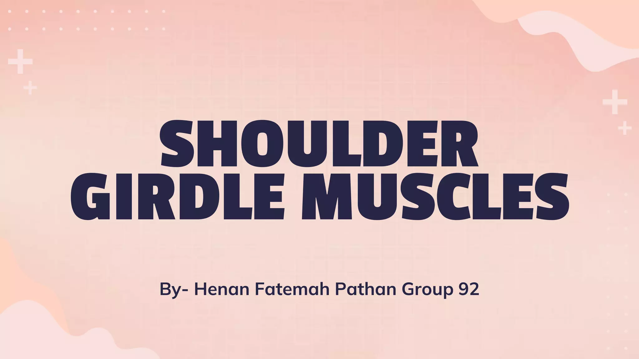 Muscle of Shoulder Girdle | PPTX