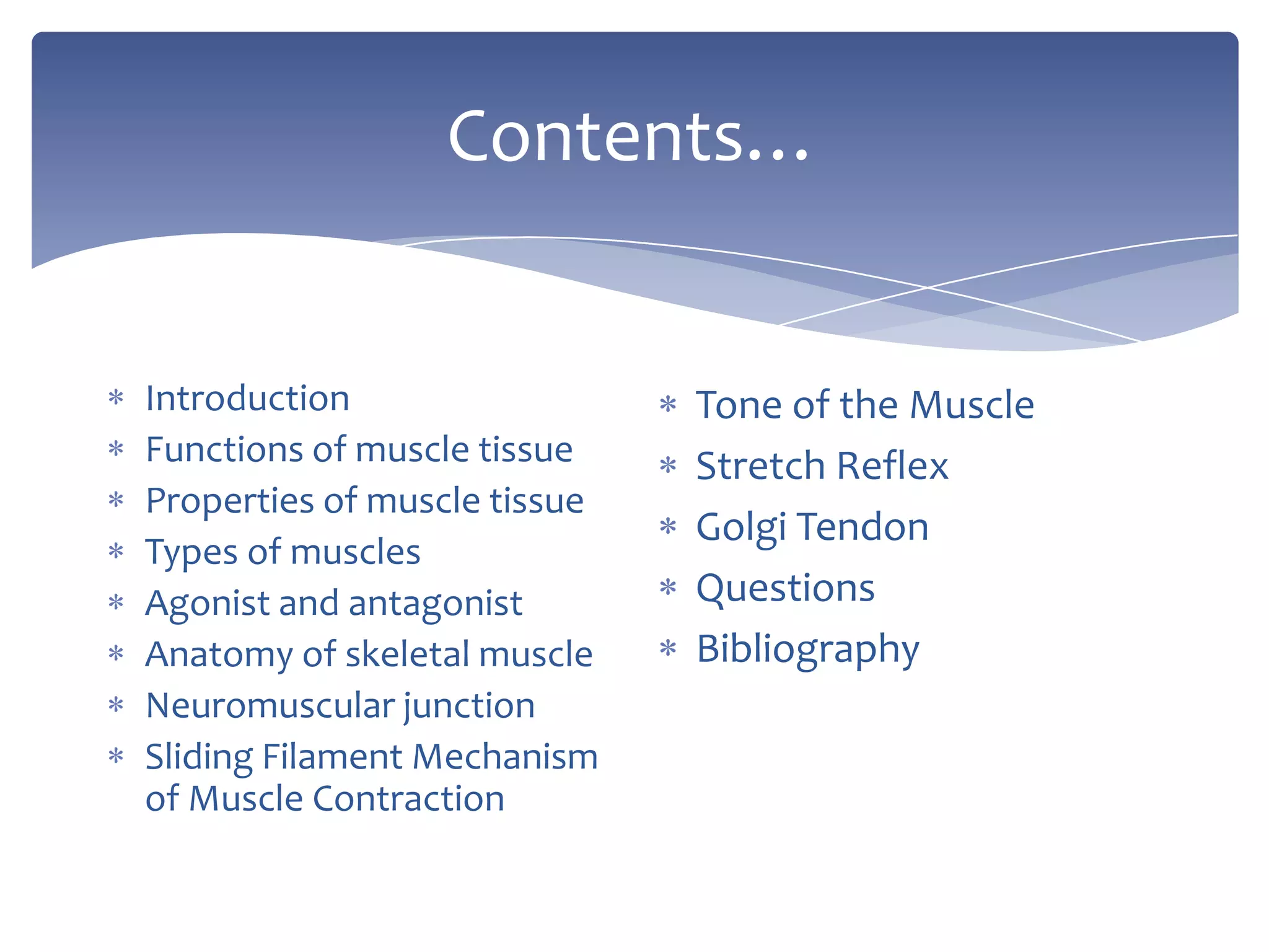 Muscle physiology | PPTX
