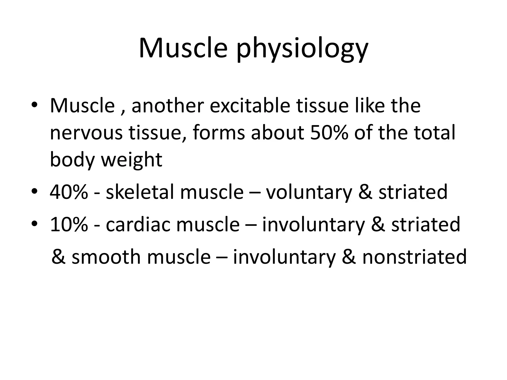 Muscle physiology | PPTX
