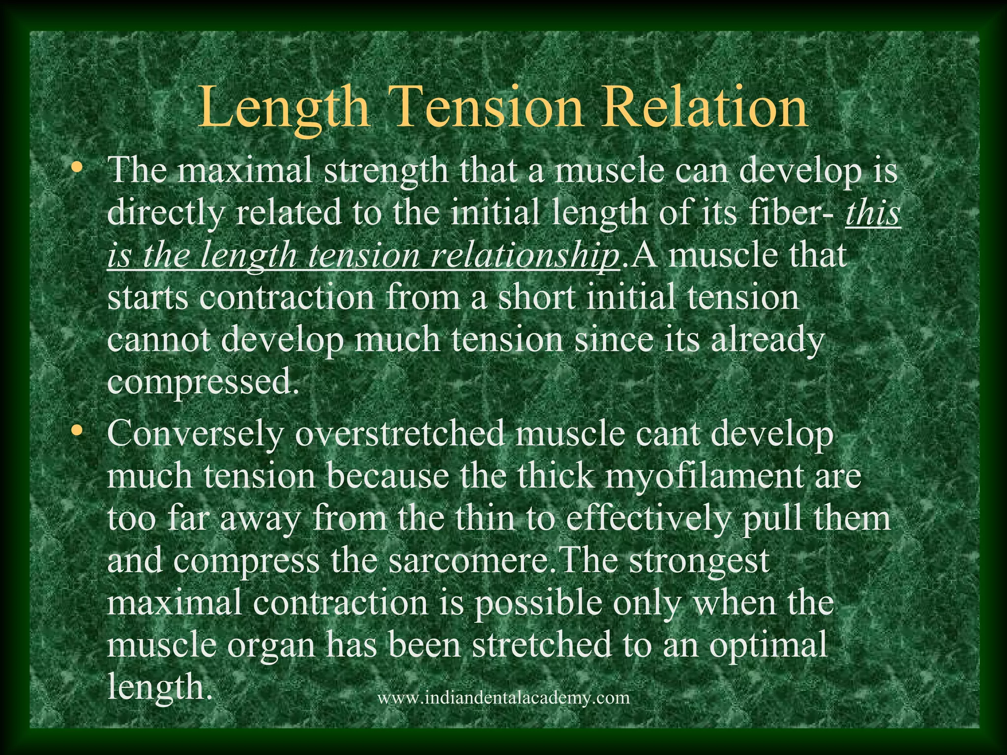 Muscle physiology in orthodontics | PPT