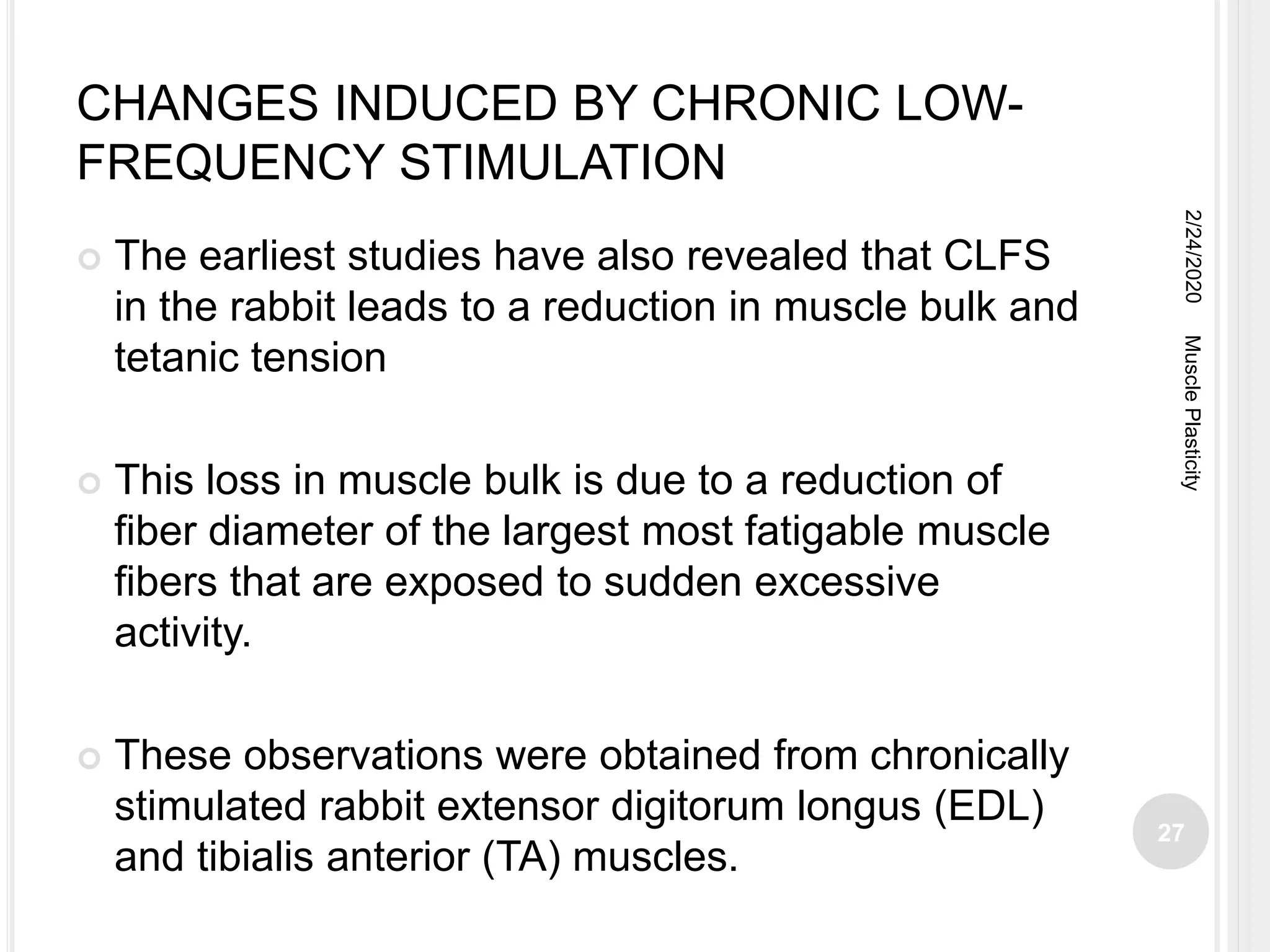 Muscle plasticity | PPTX