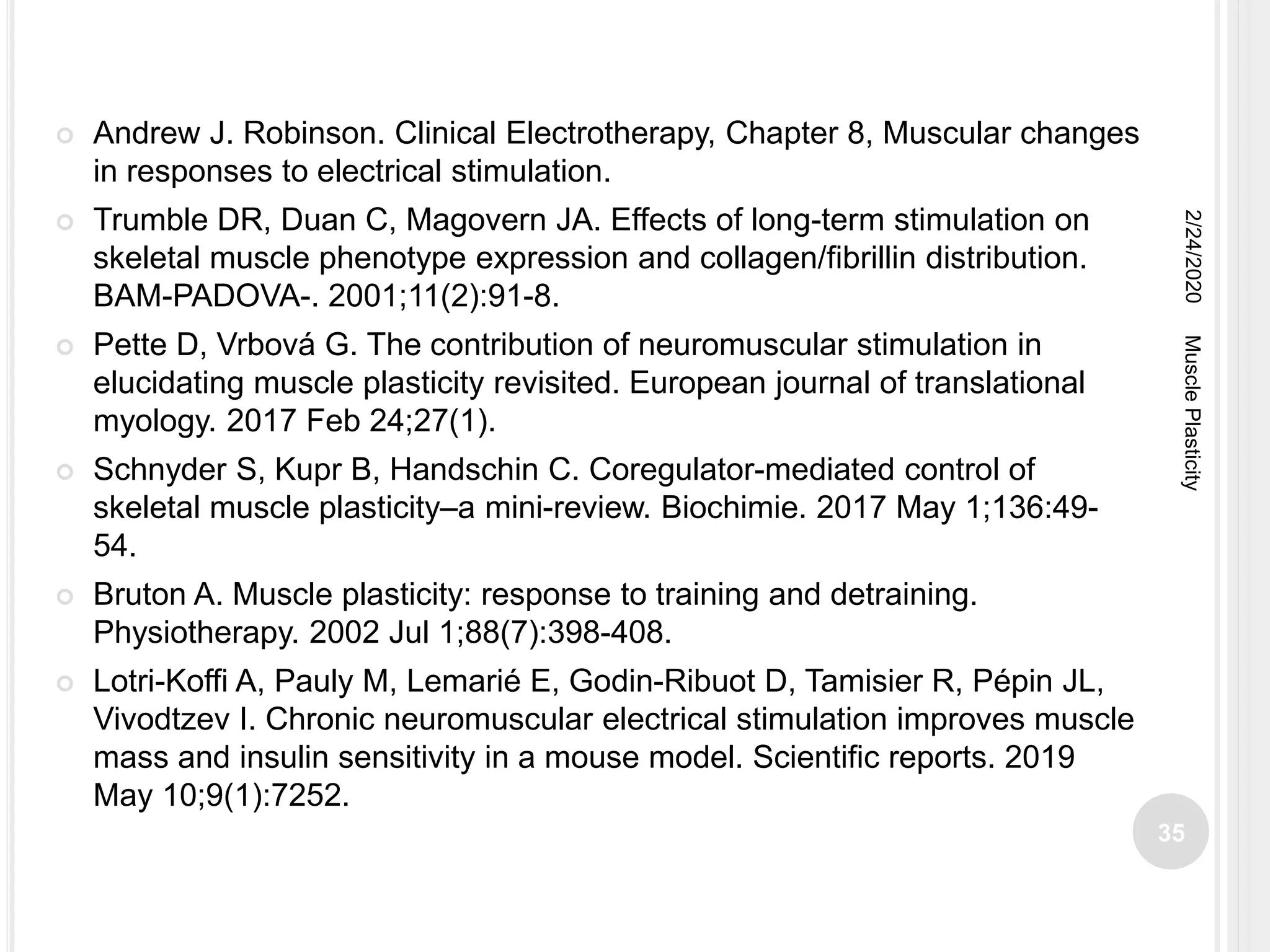 Muscle plasticity | PPTX