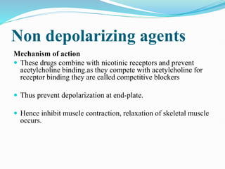 muscle relaxant used for paralysis in surgery | PPT