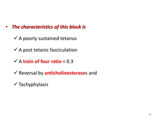 Pharmacology of Neuromuscular blocking agents/ muscle relaxants | PDF