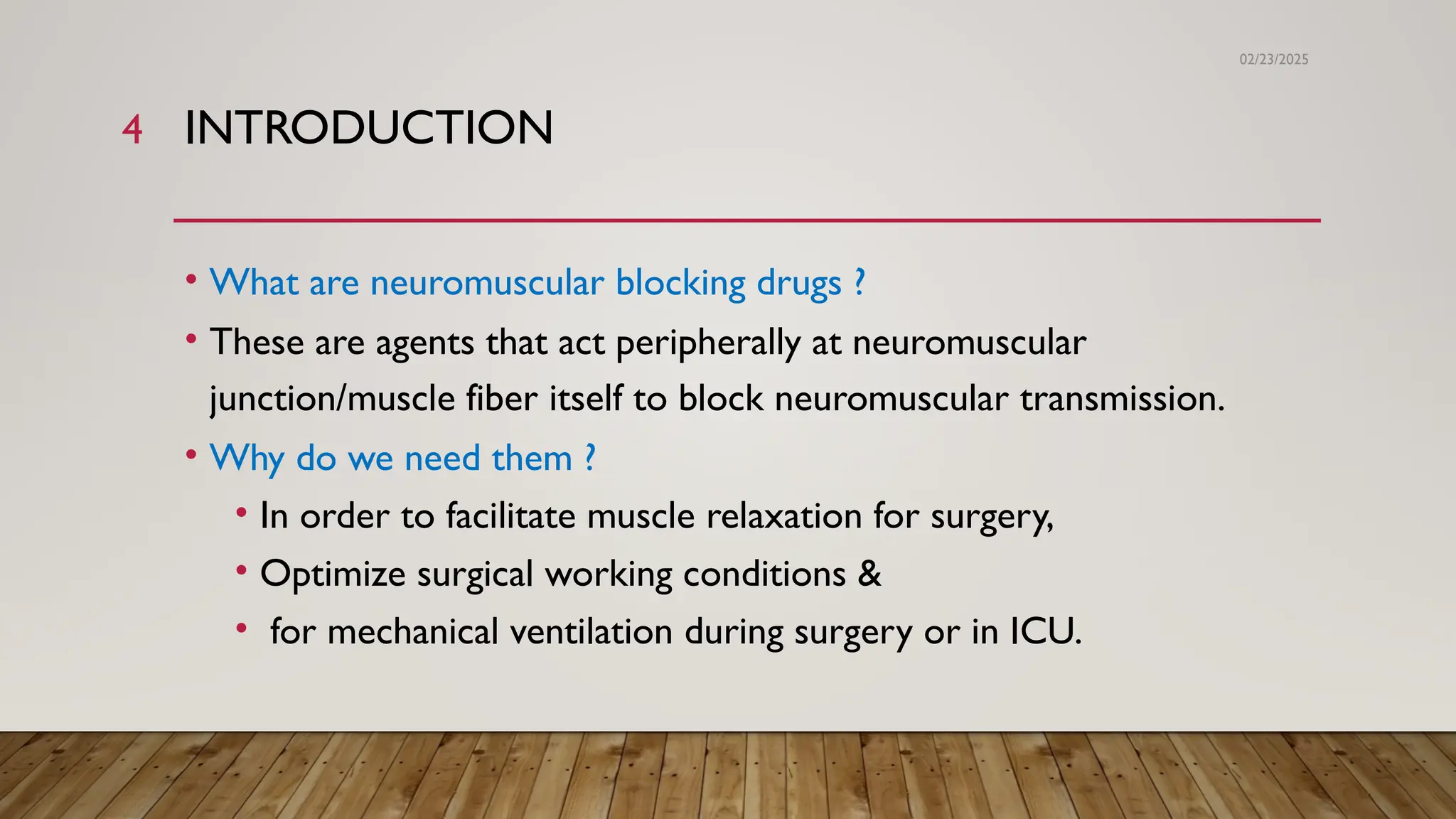 muscle Relaxant in anesthesia and medicine | PPTX