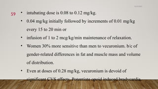 muscle Relaxant in anesthesia and medicine | PPTX