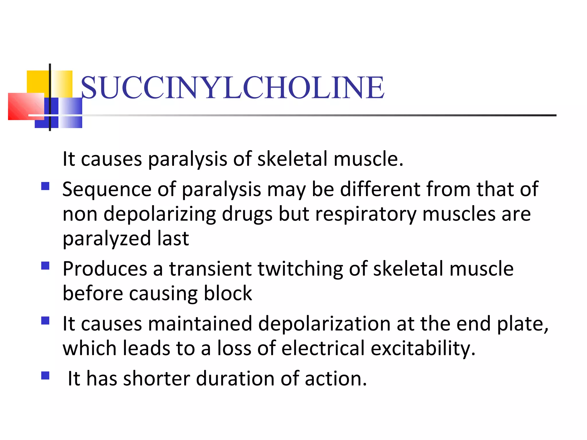 Muscle relaxant and reversal agents | PPT